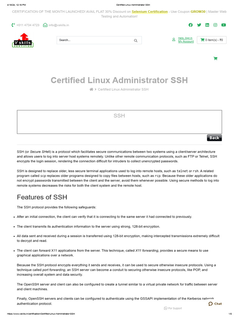 Secure SSH Protocol for Linux Admins | PDF | Secure Shell | Encryption