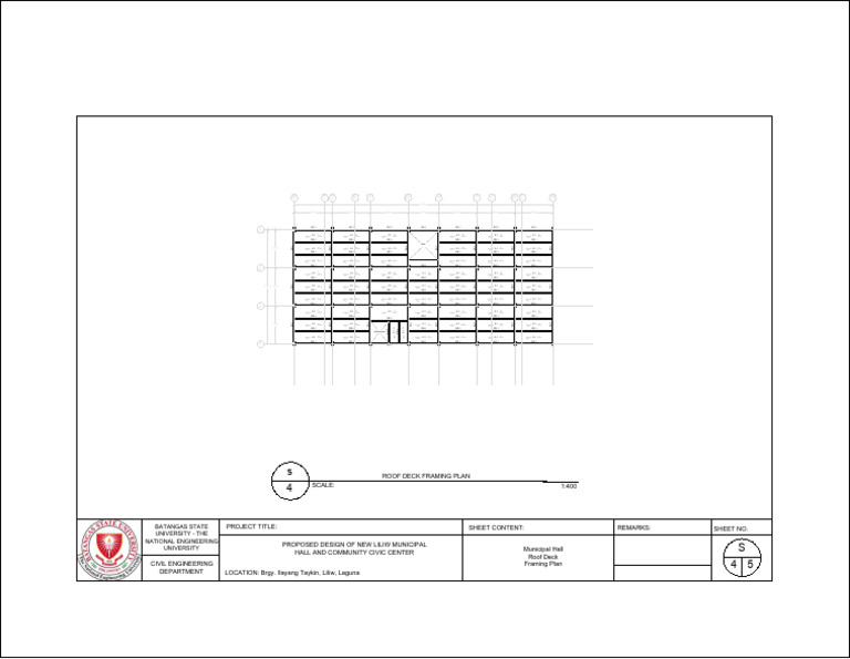 ALTMH Roof Deck Framing Plan | PDF