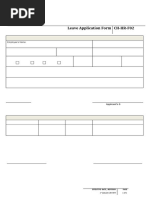 Annual Leave Application Form | PDF