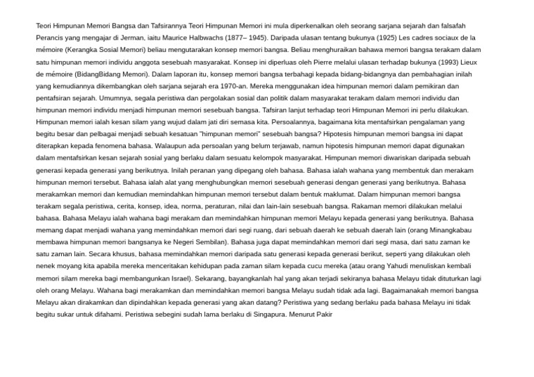 Teori Himpunan Memori Bangsa | PDF