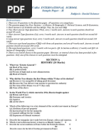 Class 9 SST Half Yearly Exam Sample Paper 2025-26 | PDF | French ...