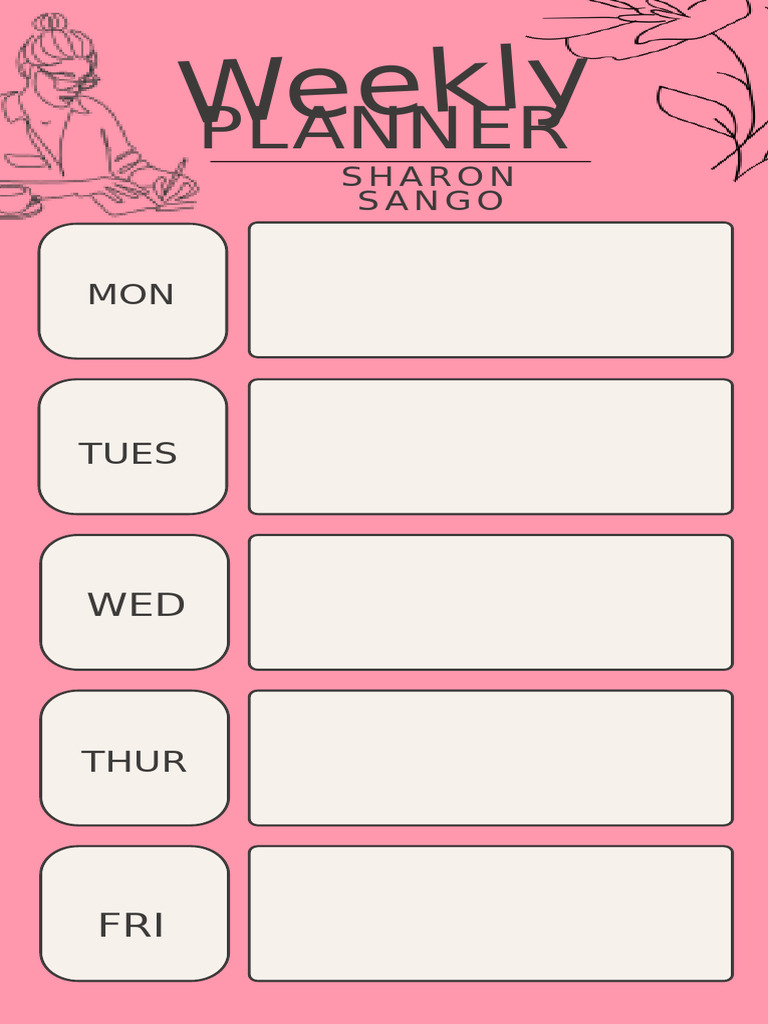 Beige Minimalist Weekly Schedule Instagram Story | PDF