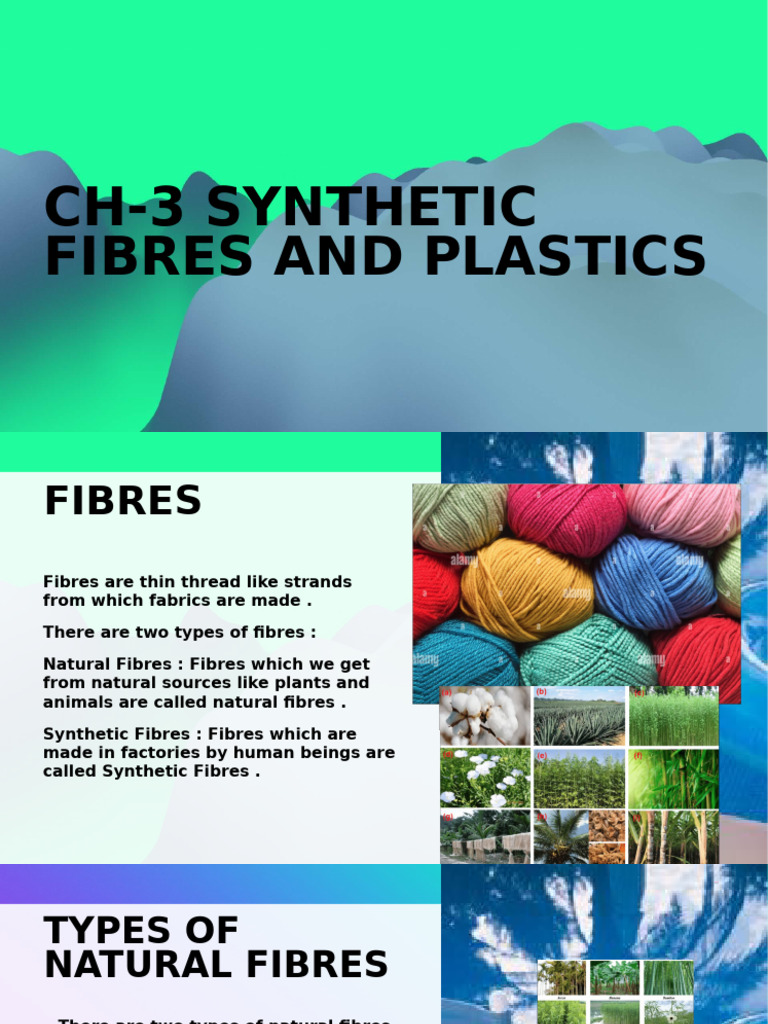 Synthetic Fibres: Types and Properties | PDF | Fibers | Rayon
