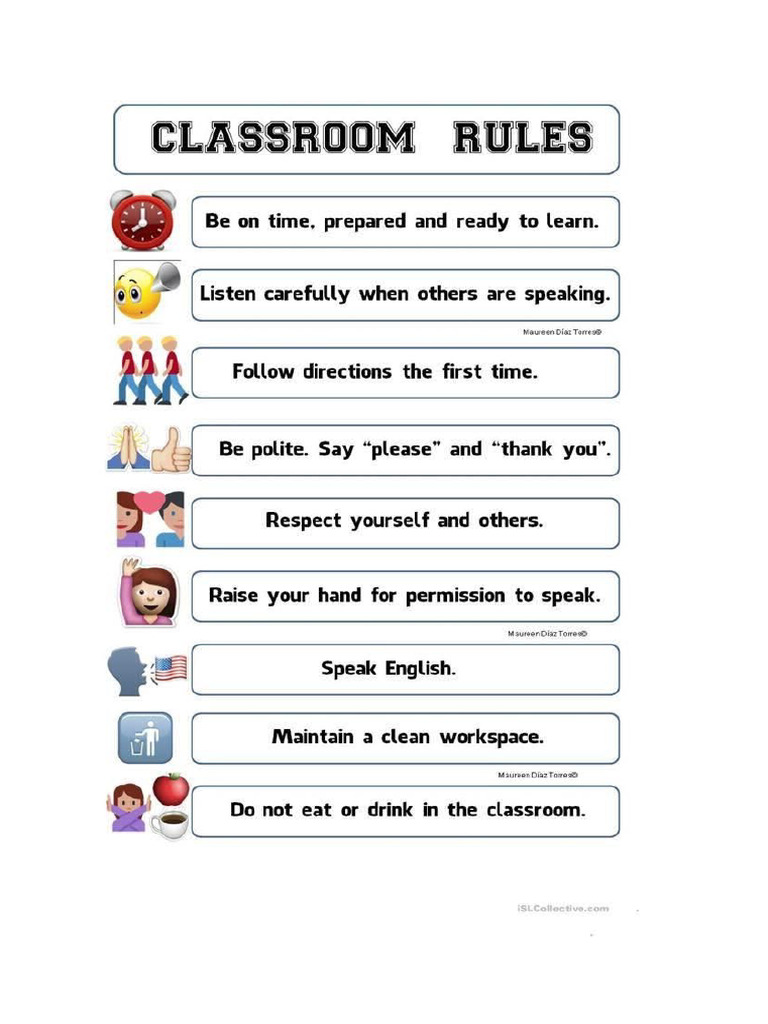 Classroom Rules | PDF