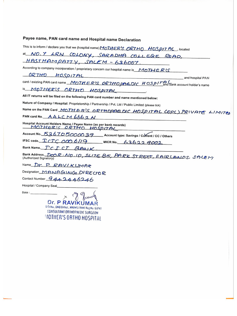 Pan Card Declaration | PDF