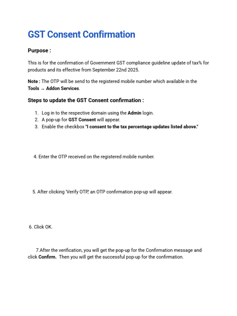 GST Consent | PDF