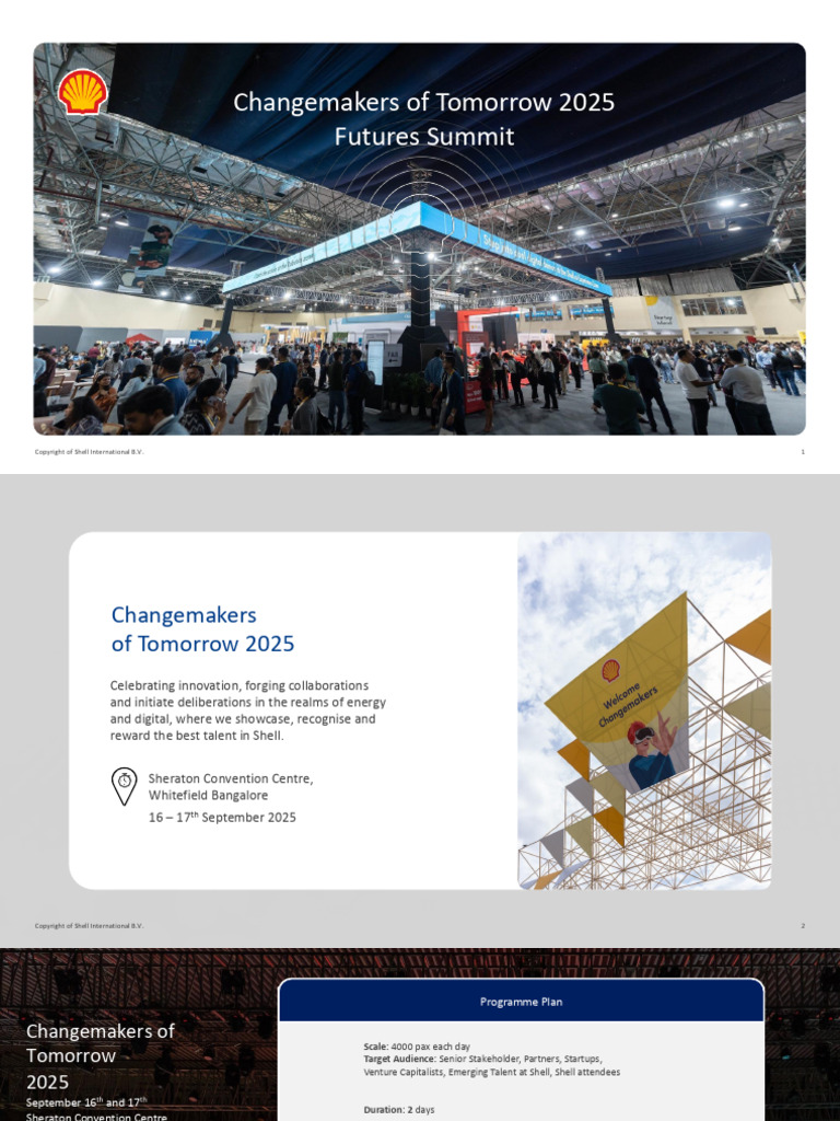 Changemakers of Tomorrow 2025 Summit | PDF | Startup Company | Small ...