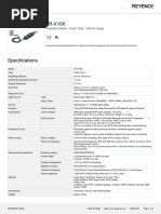Keyence LM-1100 Data Sheet | PDF | Power Supply | Imaging