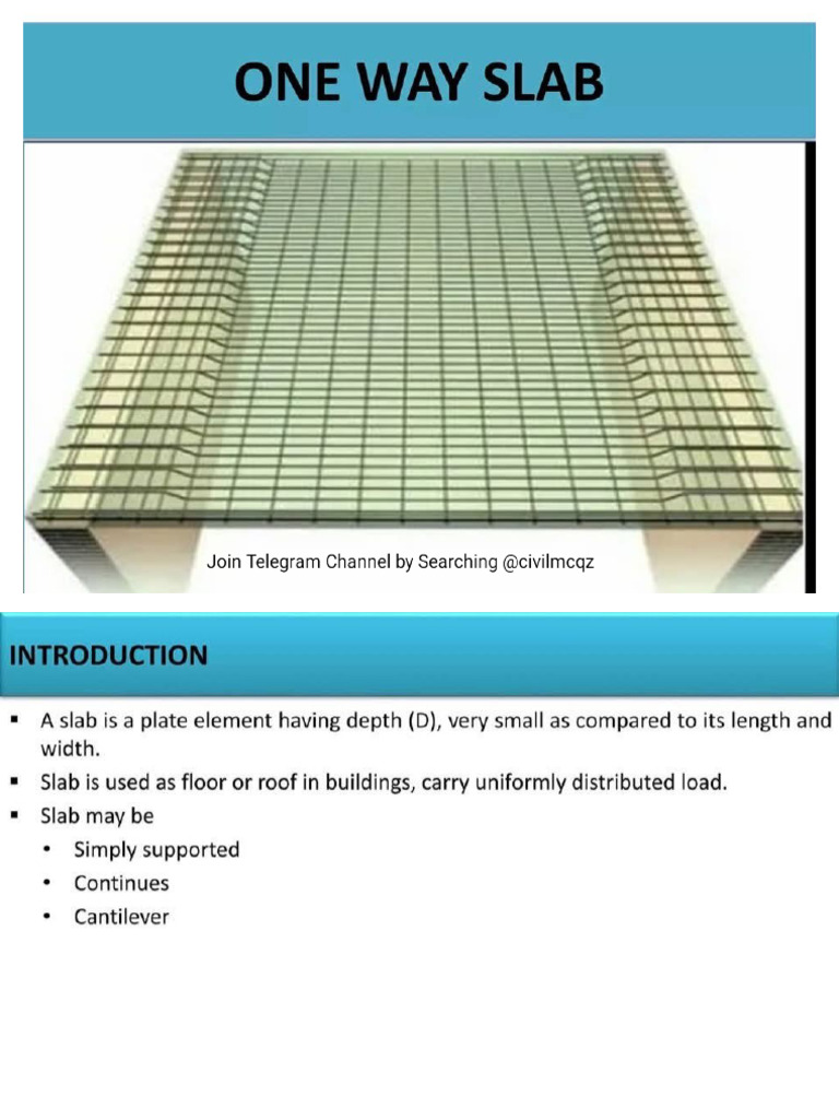 One Way Slab | PDF