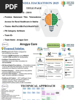 SIH 2025 Idea Presentation Format | PDF | Electronic Health Record | Health Informatics
