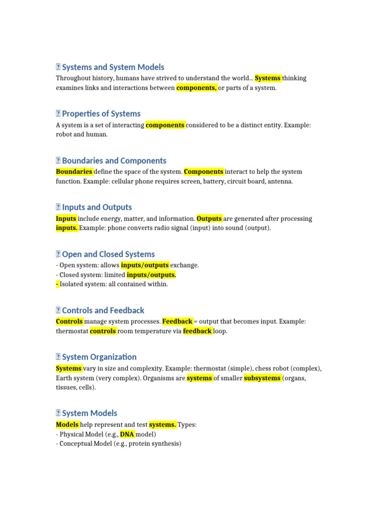 Systems and Models | PDF