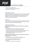 David CV 2024-1 Merged | PDF | Occupational Safety And Health | Safety