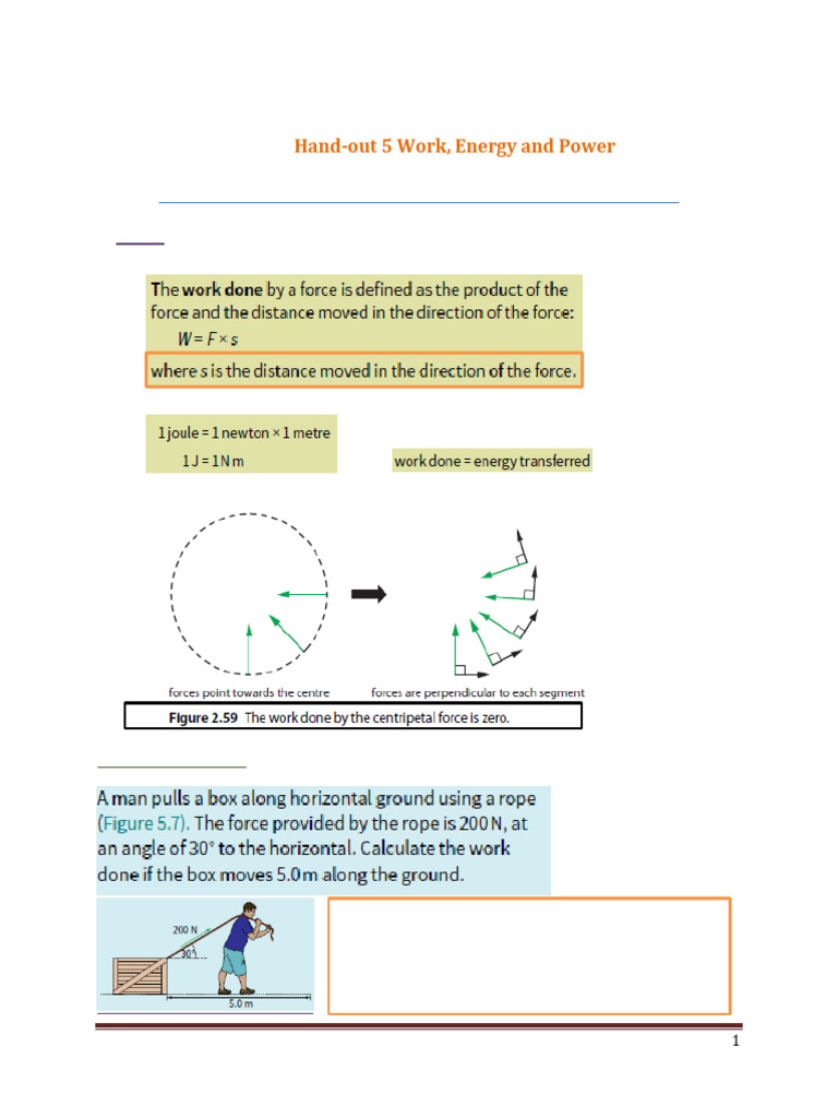 5 Work - Energy-And-Power | PDF