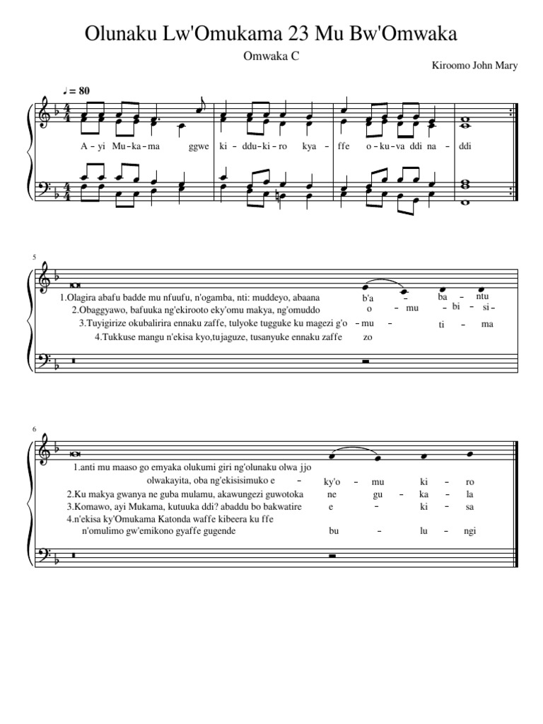 Olunaku Lw'Omukama 23 Mu Bw'Omwaka | PDF