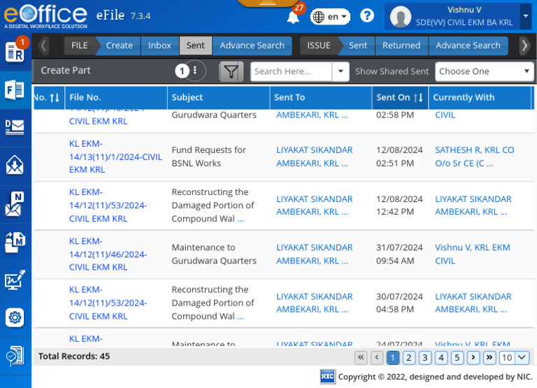 EOffice - File Sent 2 | PDF