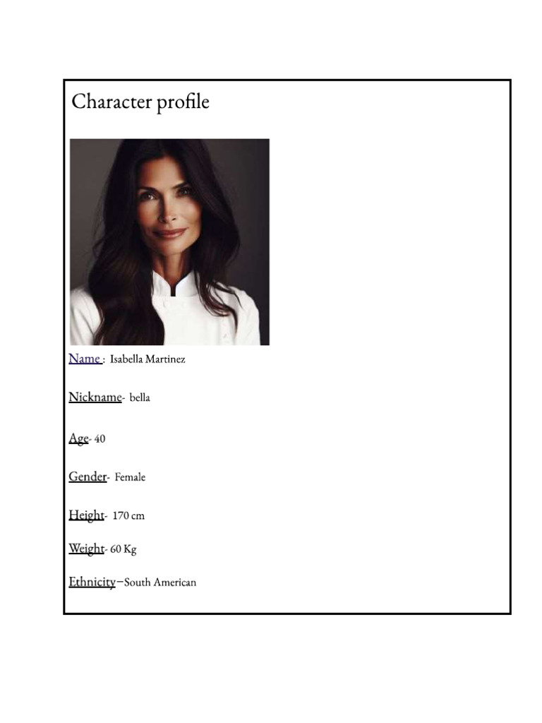 Character Profile | PDF