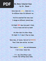 DR Seuss - My Many Colored Days | PDF | Random House | Book Publishing ...