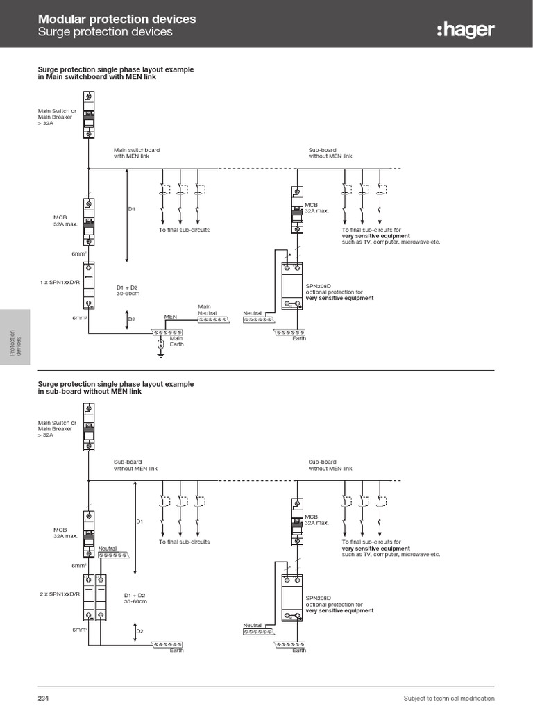 Single and Three Phase Surge Protection Diagrams | PDF | Power ...