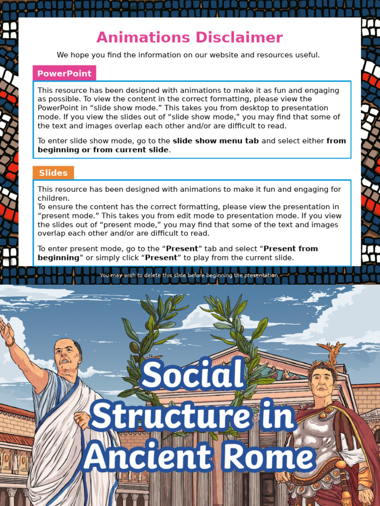 Social Structure in Ancient Rome PowerPoint & Google Slides For 6th-8th ...