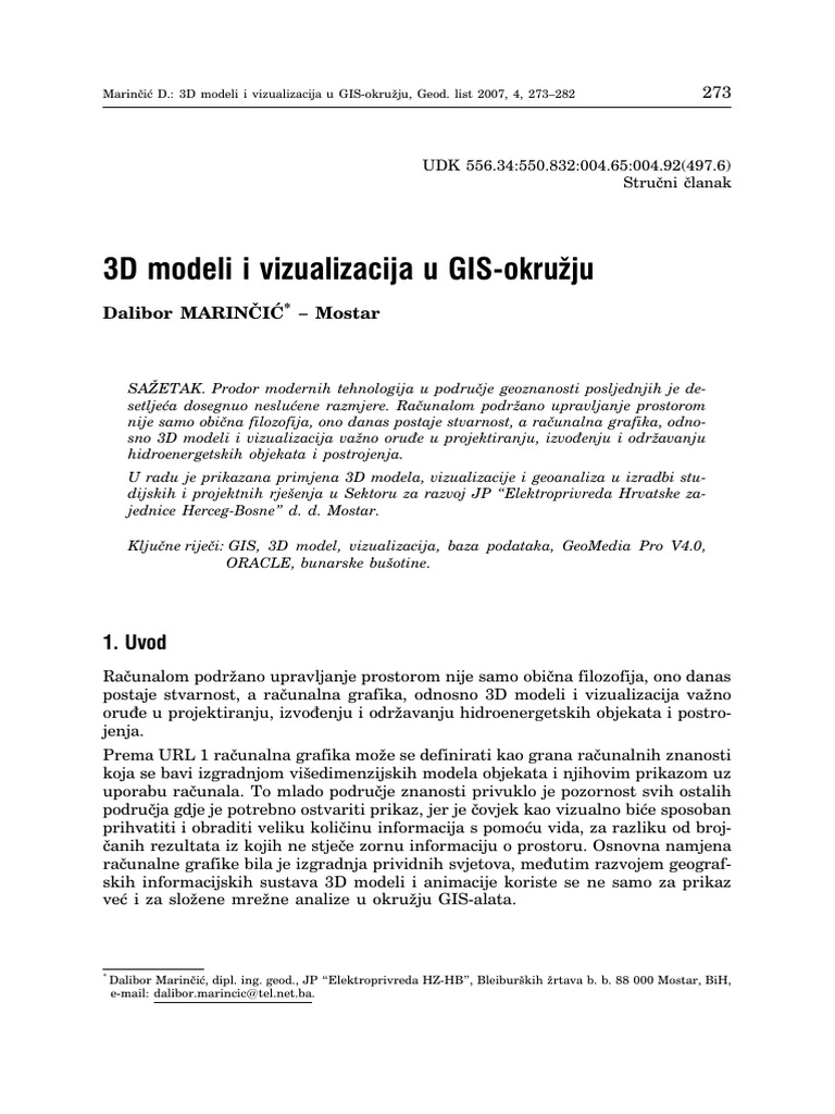 Geodetski List 2007 04 Chapter3 | PDF