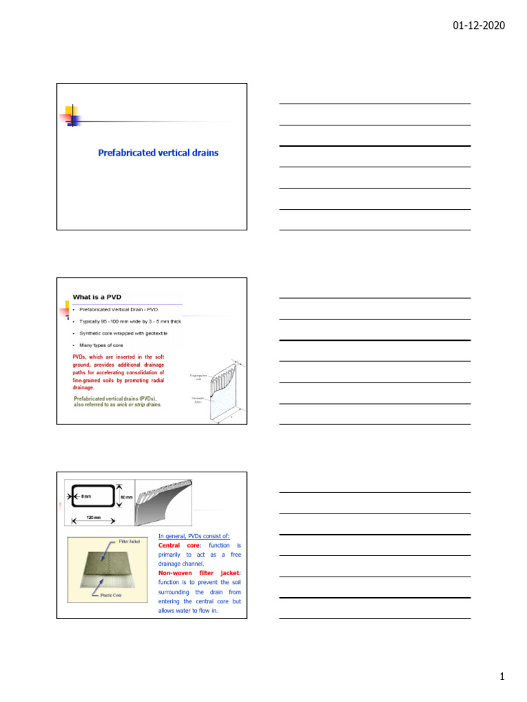 Lecture 10 PVD (Compatibility Mode) | PDF | Drainage | Chemical Engineering