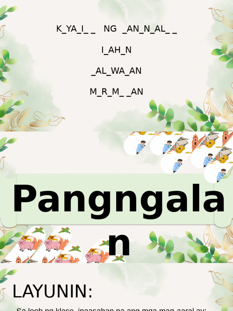 Kayarian at Kailanan Ng Pangngalan | PDF