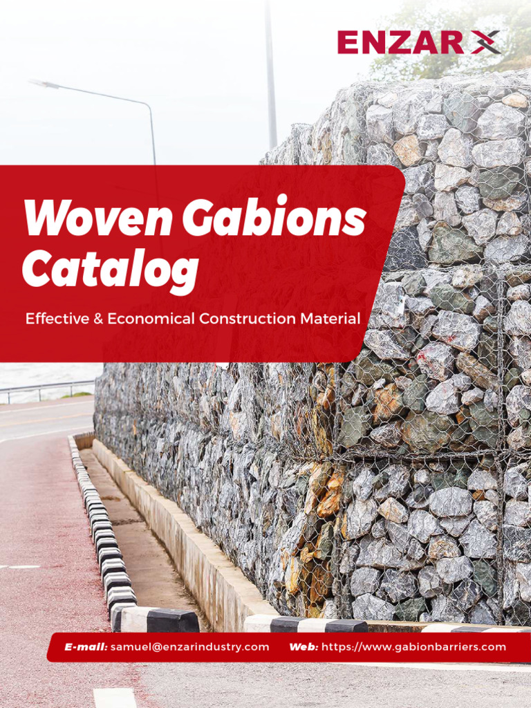 Woven Gabions: Effective Erosion Control | PDF | Wire | Steel