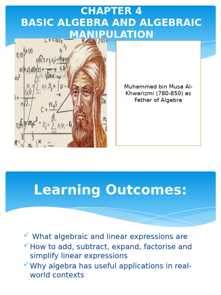 Basic Algebra Concepts and Manipulations | PDF | Algebra | Variable ...