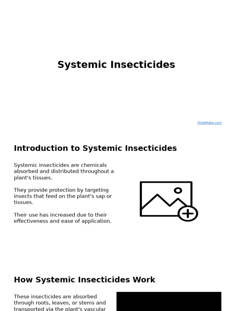 Overview of Systemic Insecticides | PDF | Insecticide