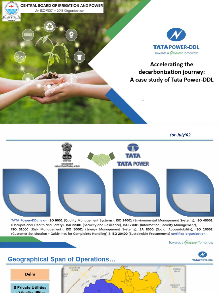 Tata Power-DDL's Decarbonization Case Study | PDF | Reuse | Sustainability