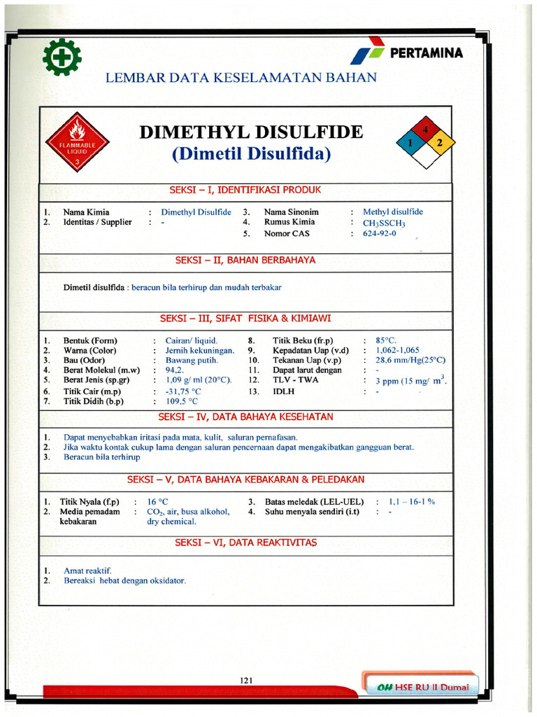 LDKB Dimethyl Sulfida | PDF