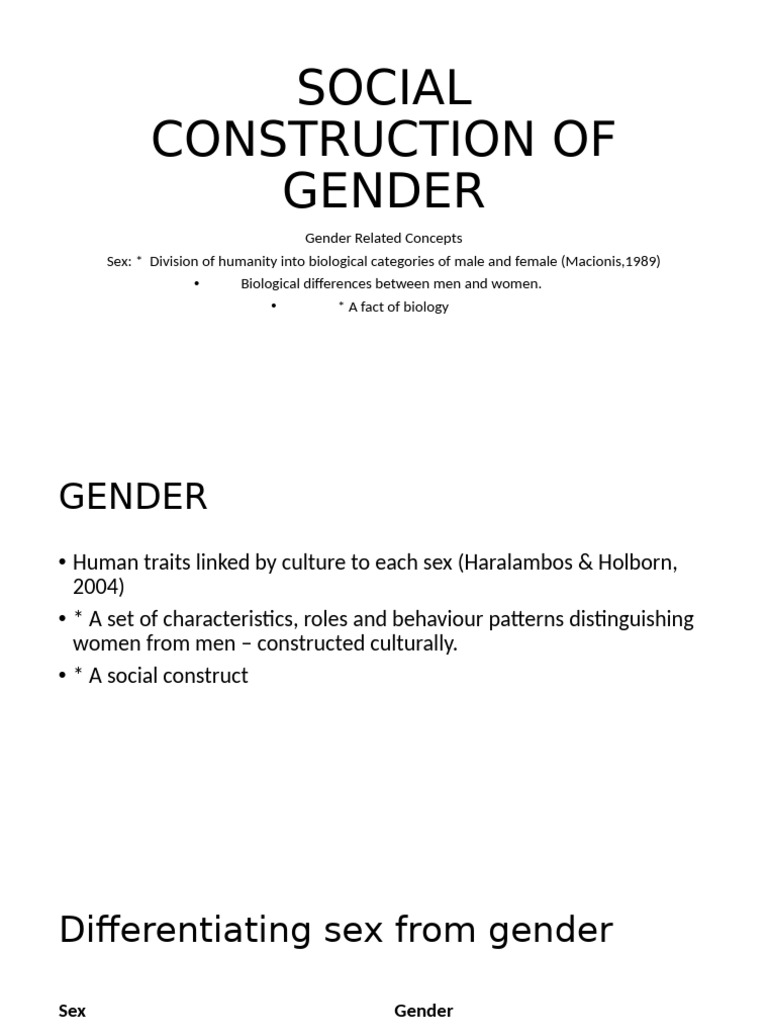 Understanding Gender Socialization Concepts | PDF | Gender | Gender Studies