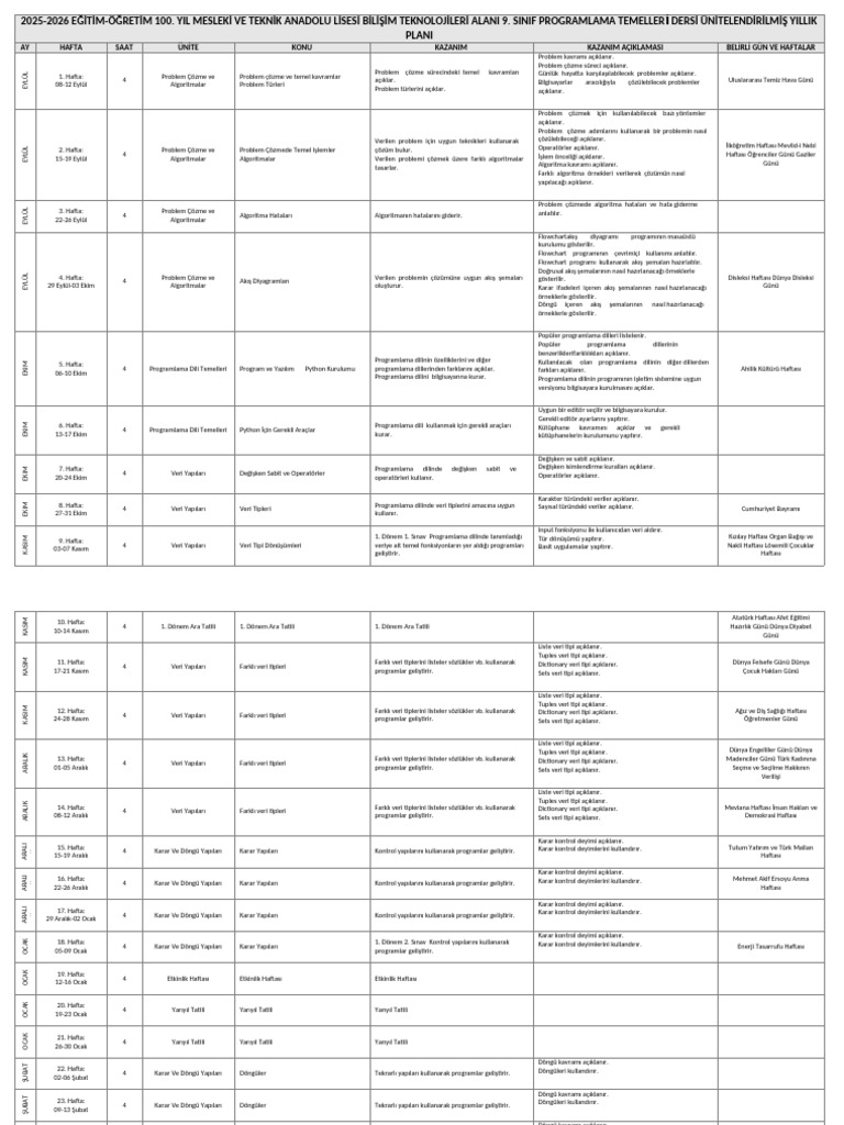 Programlama Temelleri | PDF