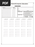 OMR Sheet Instructions | PDF | Writing Implements | Stationery