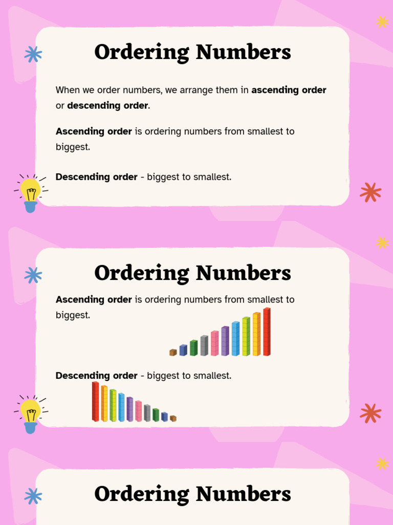Ordering Numbers: Ascending & Descending | PDF