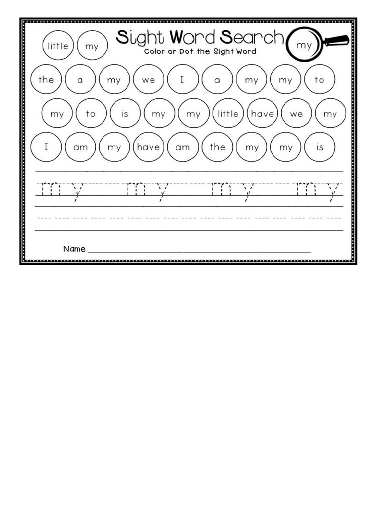 Reading Street Kindergarten Search Color and Write Worksheets | PDF