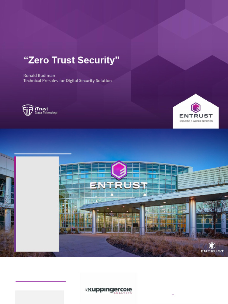 Entrust Zero Trust Security Solutions | PDF | Cryptography | Public Key ...