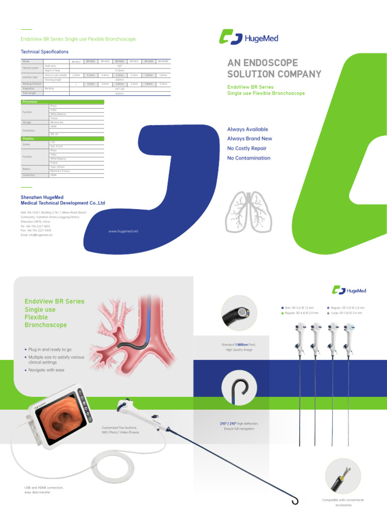 EndoView BR Series Single Use Flexible Bronchoscope | PDF | Hdmi ...