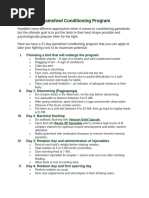 21-Day Conditioning Guide for Gamefowl | PDF | Nutrition | Diet & Nutrition