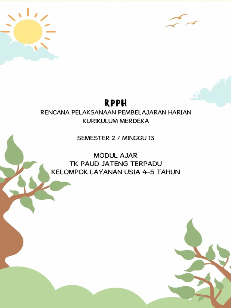 Modul_Ajar_RPPH_TK_A_4_5_Kurmer_Smt2_Minggu_13_FREE | PDF