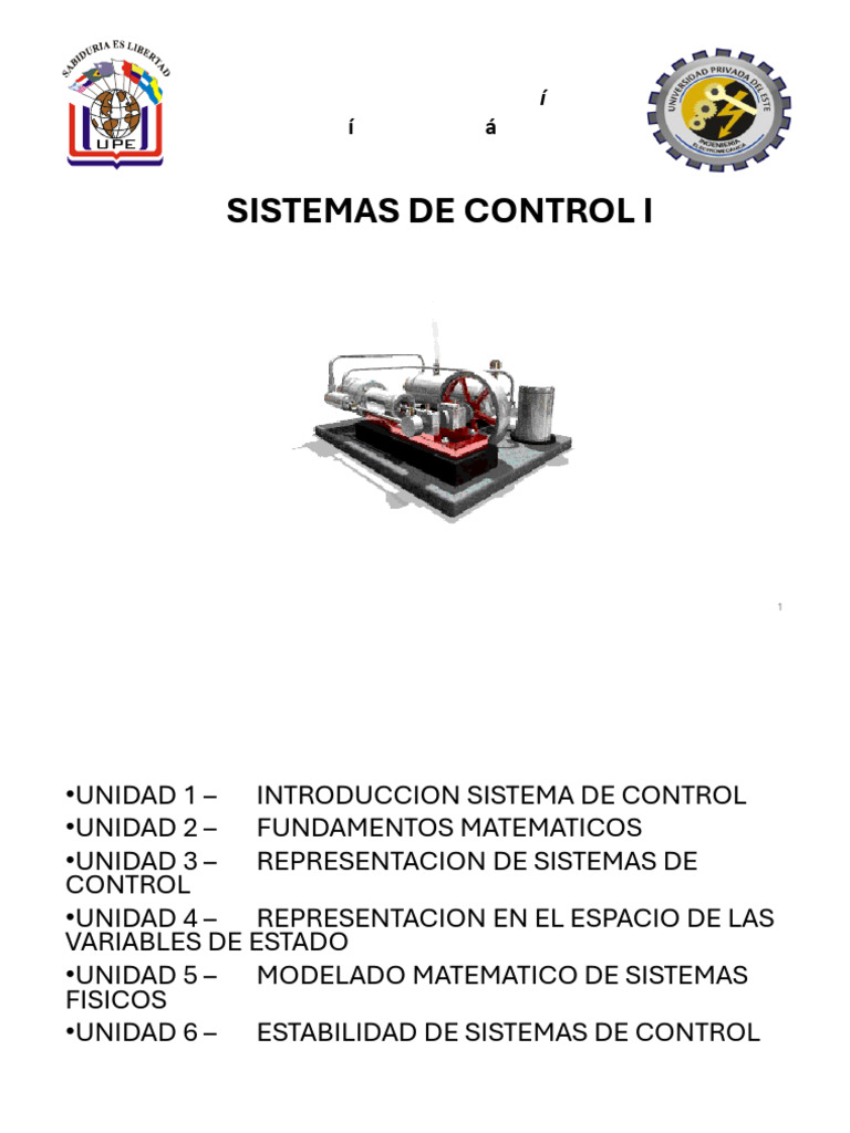 Clase 1 - Sistemas de Control - 07082024 - Rev001 | PDF | Sistema de ...