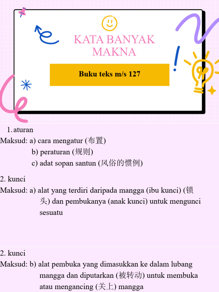 Unit 8 Kata Banyak Makna | PDF
