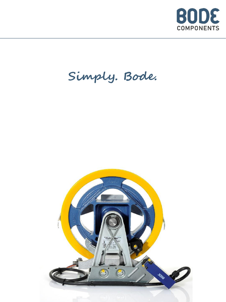 2023-10-25 BODE Product Brochure EN | PDF | Elevator | Valve