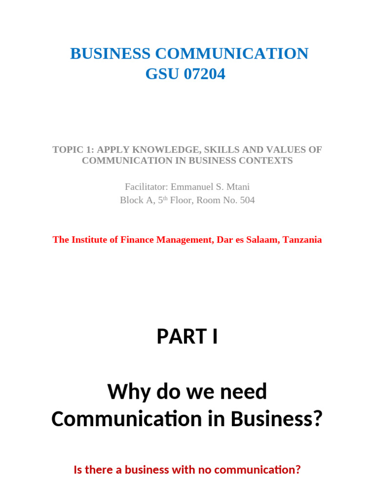 Essentials of Business Communication | PDF | Nonverbal Communication ...