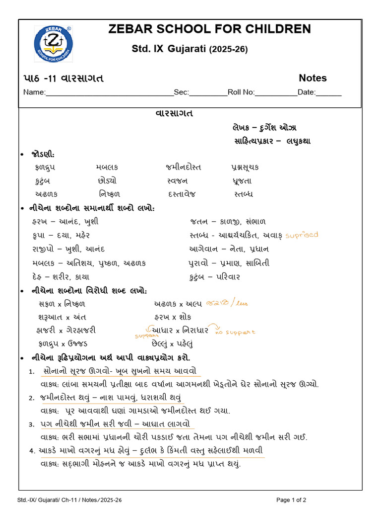 CH - 11 Notes | PDF
