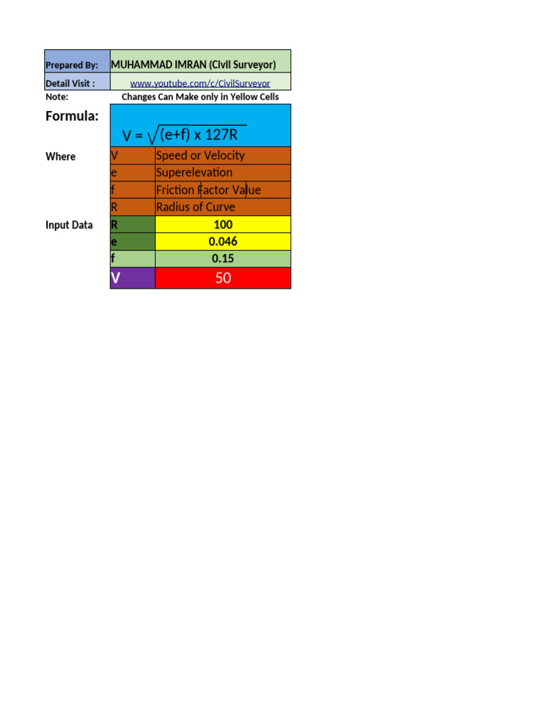 Velocity Calculation for Curved Roads | PDF