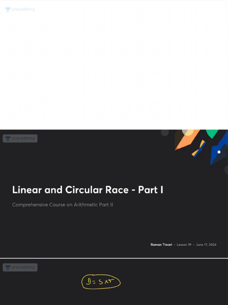 Linear and Circular Race Part I With Anno | PDF