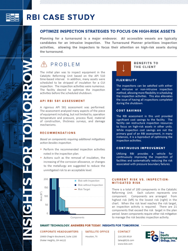Rbi Case Study Optimize Inspection | PDF