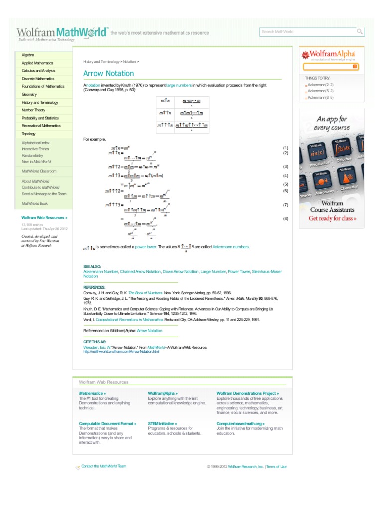 Mathworld Wolfram | PDF | Teaching Mathematics | Science Technology ...