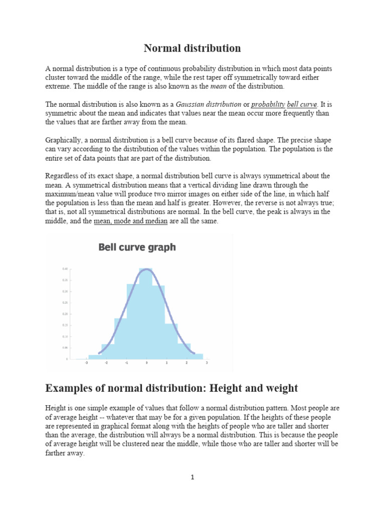 Understanding Normal Distribution Basics | PDF | Estimator | Bias Of An ...